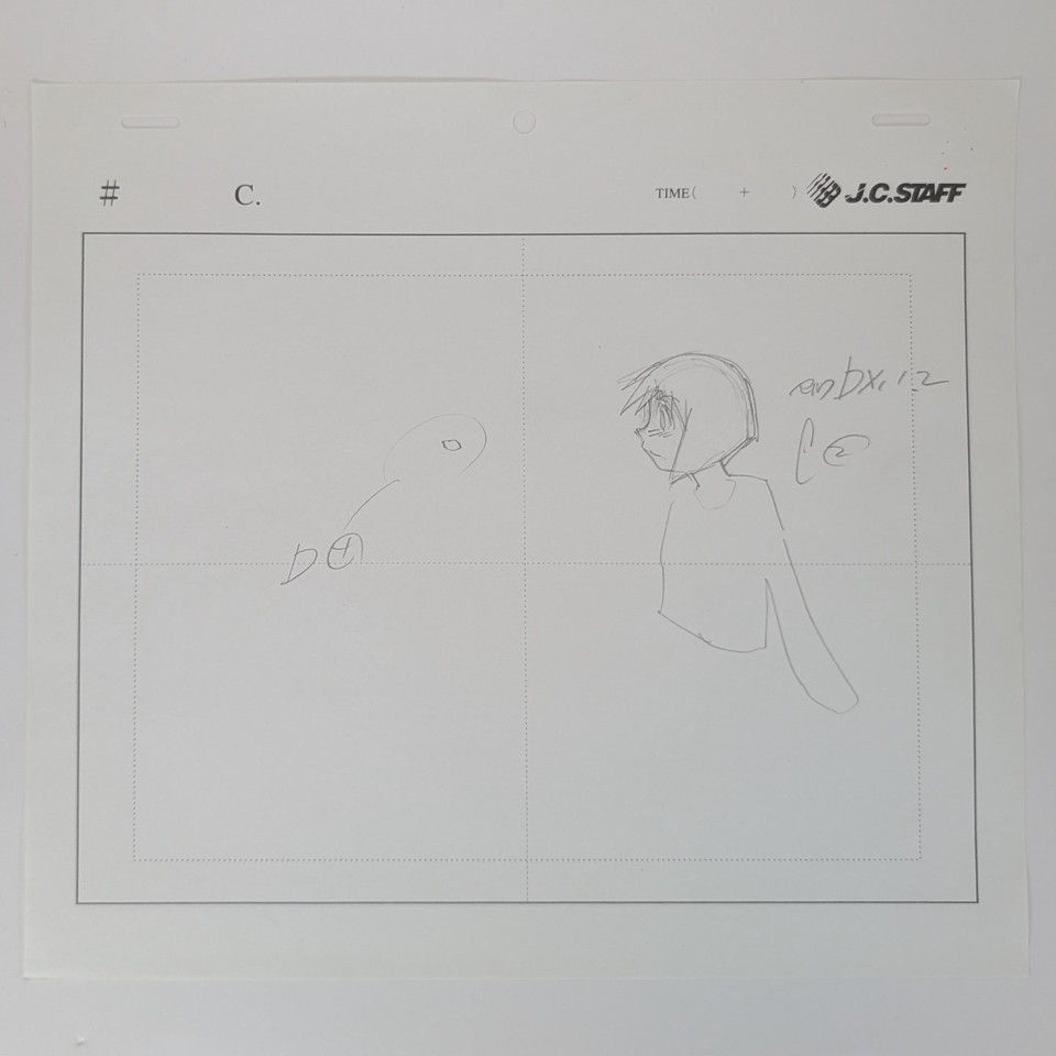 Azumanga Daioh Kaori Sakaki Anime Cel Drawing Sketch Authentic ...