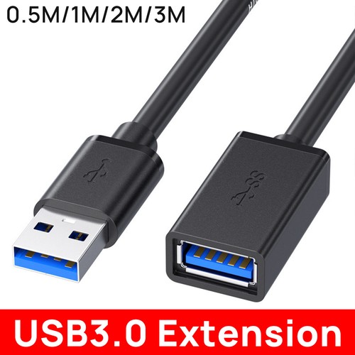 3M USB Extension Data Cable USB 3.0 Male to Female Adpter Cord For PC ...