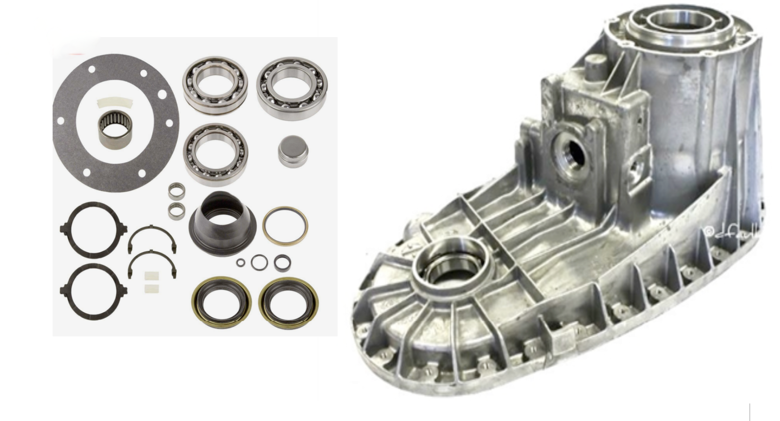 Dodge NP271D Transfer Case Rebuild Kit w/ Front Half Bearings Gaskets ...