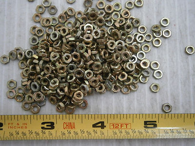 Hex Nuts 4-40 Small Pattern Steel Yellow Zinc Lot of 150 #2170 | eBay