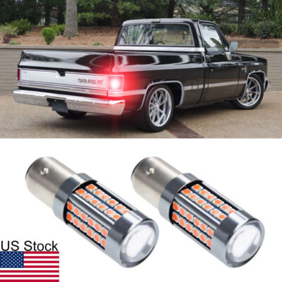 2x 1157 LED Red Brake Tail Turn Signal Light Bulbs For Chevrolet C10 ...