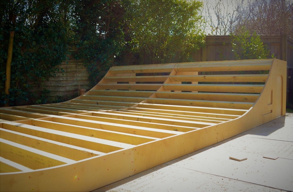 2ft High Mini Ramp Kit - Self Build Skate Ramp Halfpipe - DIY, BMX ...