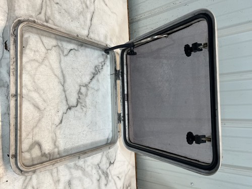 85 Chris Craft Commander 336 Boat Bomar Marine square hatch window | eBay