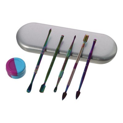 Rainbow Color Rainbow tool set 5ml silicone container Carving Tool Kit ...