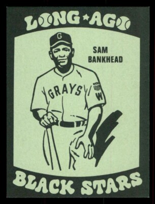 1978 Laughlin Long Ago Black Stars Baseball #31 Sam Bankhead NM/MT | eBay