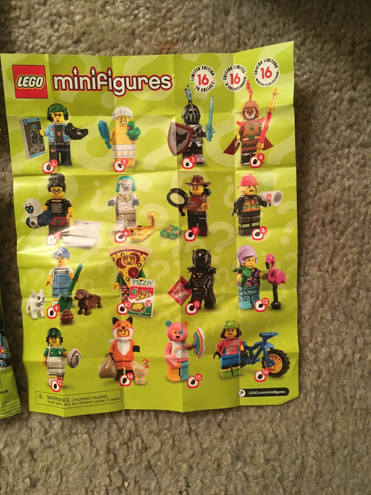 LEGO CMF Series 19 - Complete Set Of 16 Minifigures - New Sealed except ...