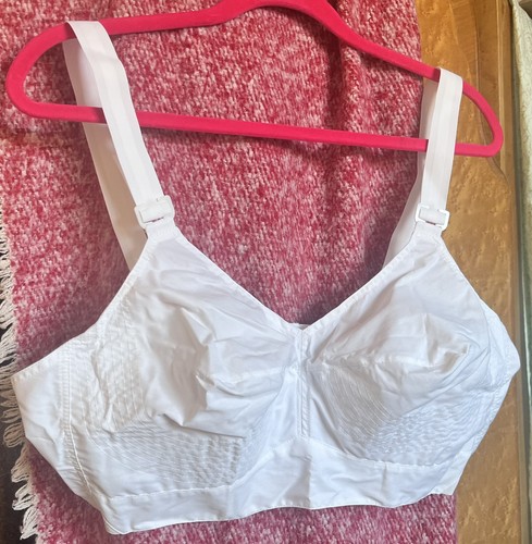Exquisite Wireless Bra Size 40D Women’s White Original Full Support w ...