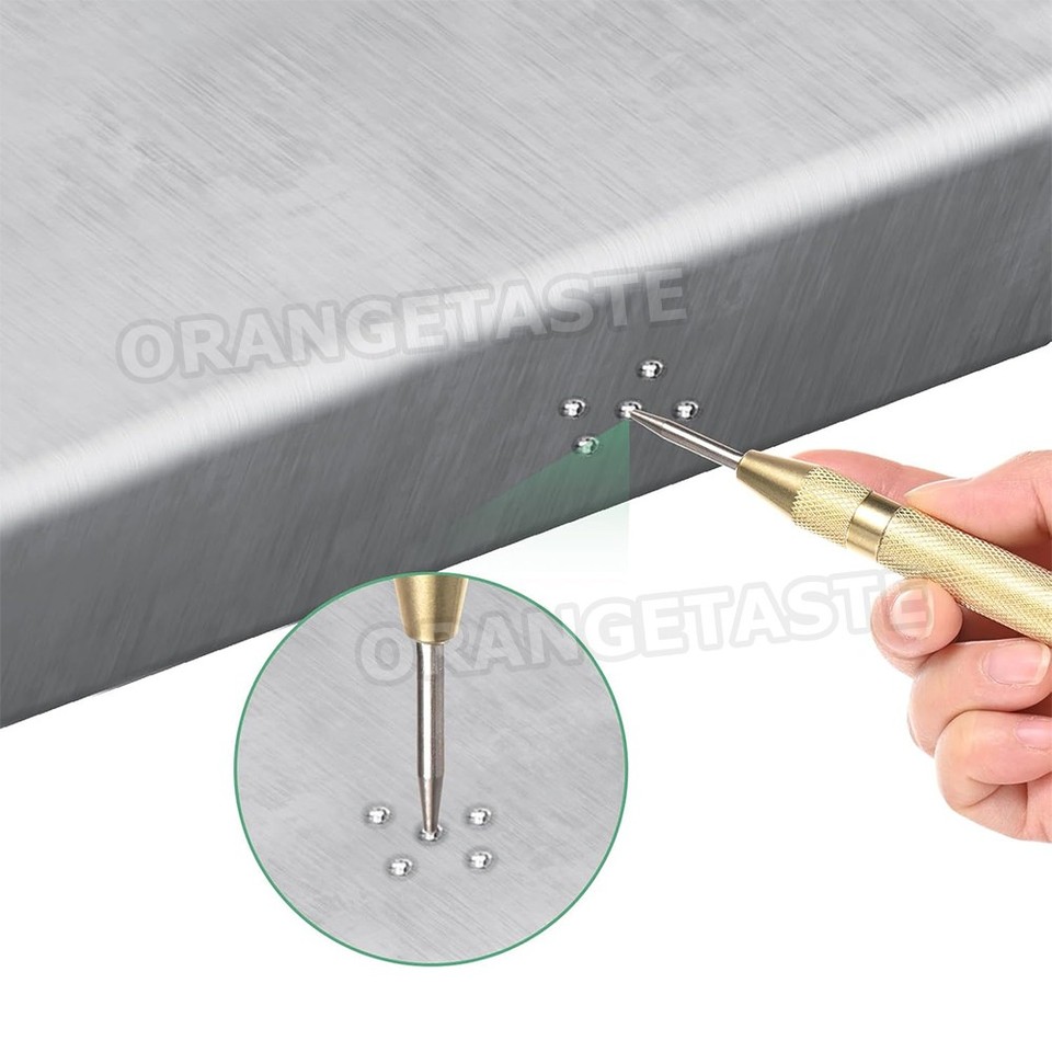 2PCS Heavy Duty Automatic Centre Punch Brass Bodied Spring Loaded Auto ...