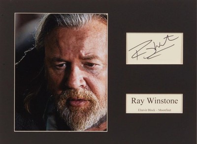 Ray Winstone - Elzevir Block in Moonfleet Photo Display Signed Genuine ...
