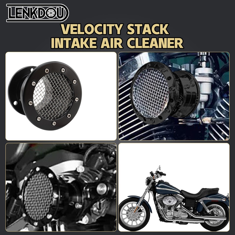 Velocity Stack Air Cleaner Intake Filter For Harley Sportster XL 883 ...