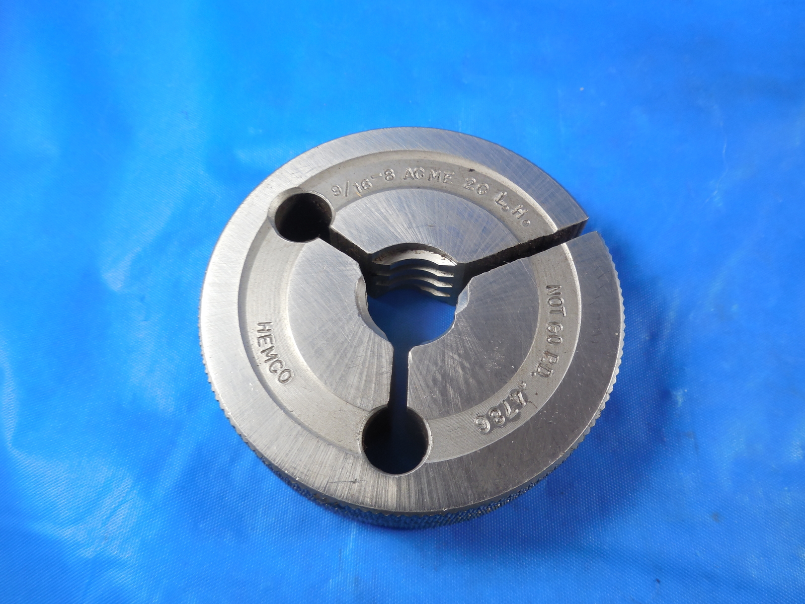 9/16 8 ACME 2C LEFT HAND THREAD RING GAGE .5625 NO GO ONLY P.D. = .4786 ...