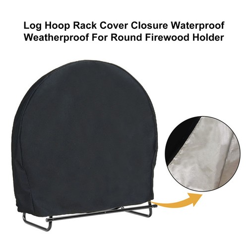 Log Hoop Rack Cover Closure Waterproof Weatherproof Fits Round Firewood ...