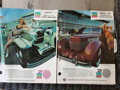 1972 1973 1974 1975 COLOR CHIP BOOKS CATALOG AUTOMOTIVE DIRECTORY USA ...