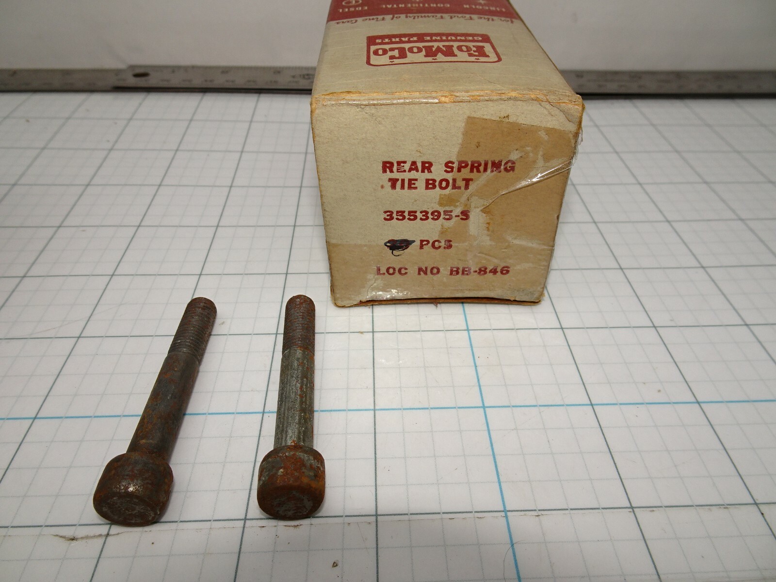 Ford 355395-S Leaf Spring Tie Bolt Center Bolt QTY 2 Bolts no Nuts OEM ...