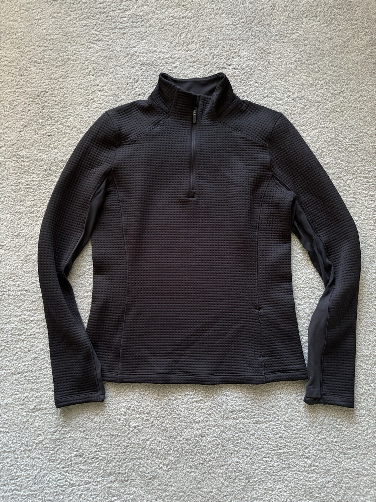 Lululemon Waffle Knit Half Zip Long Sleeve Run Top 6 … - Gem