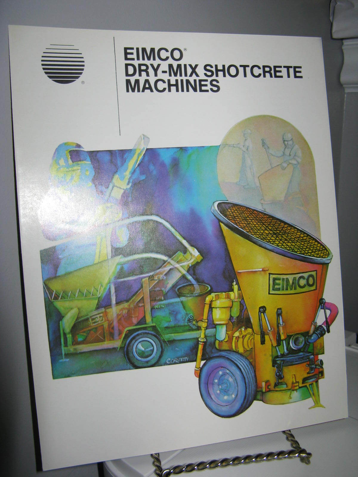 Eimco Dry-Mix Shotcrete Machines Mining - 4 Page Sales Ad Brochure - VG ...