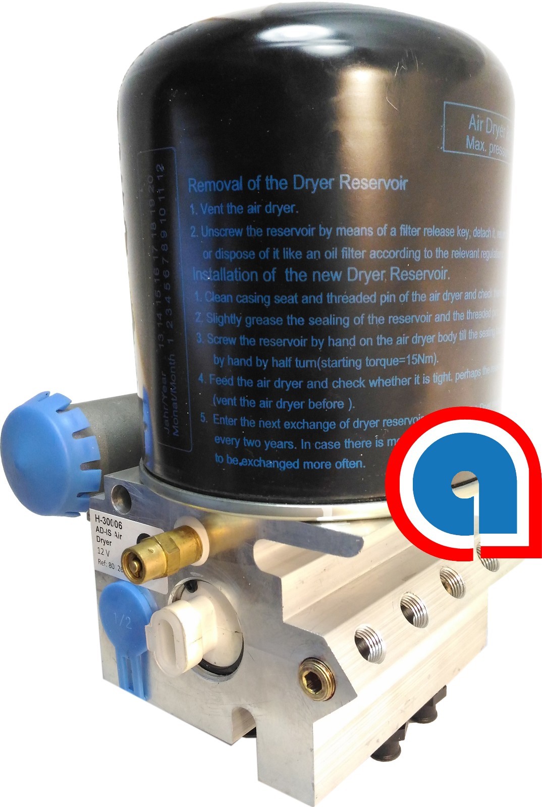 ADIS Air Dryer for Kenworth, Peterbilt, Intl 12V Ref: Bendix 801266 ...