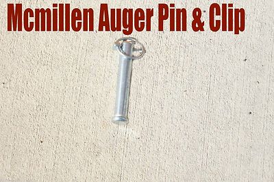 MCMILLEN AUGER CONNECTOR PIN & CLIP FOR SKID STEER AUGERS FITS X SERIES ...