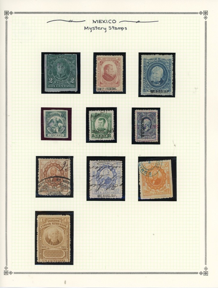 MEXICO--Lot of 231 Different Stamps Mounted on Pages 1864 to 1940 | eBay