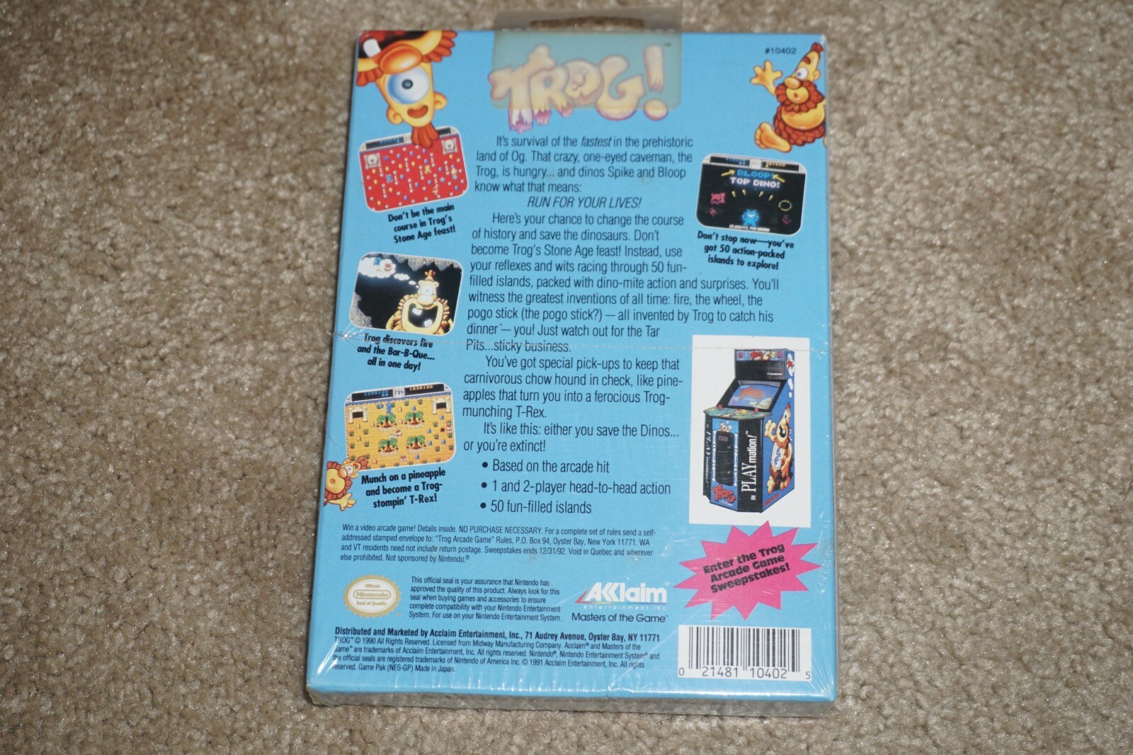 Trog (Nintendo Entertainment System, 1991) for sale online | eBay