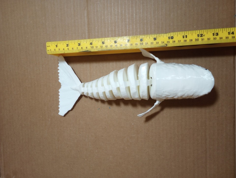 The Bloop, Sea Monster, Articulated Toy, Large. 3d Print, Durable TPU ...