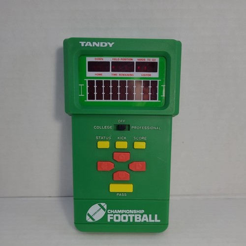 Vintage Tandy Championship Electronic Football Radio Shack Game 60-2150 ...