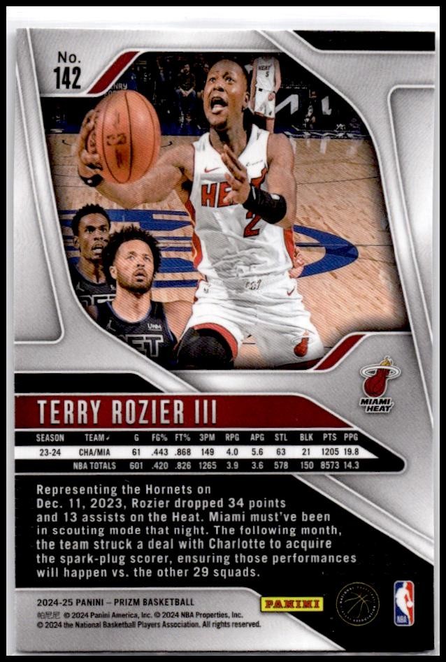 2024-25 Panini Prizm #142 Terry Rozier III | eBay