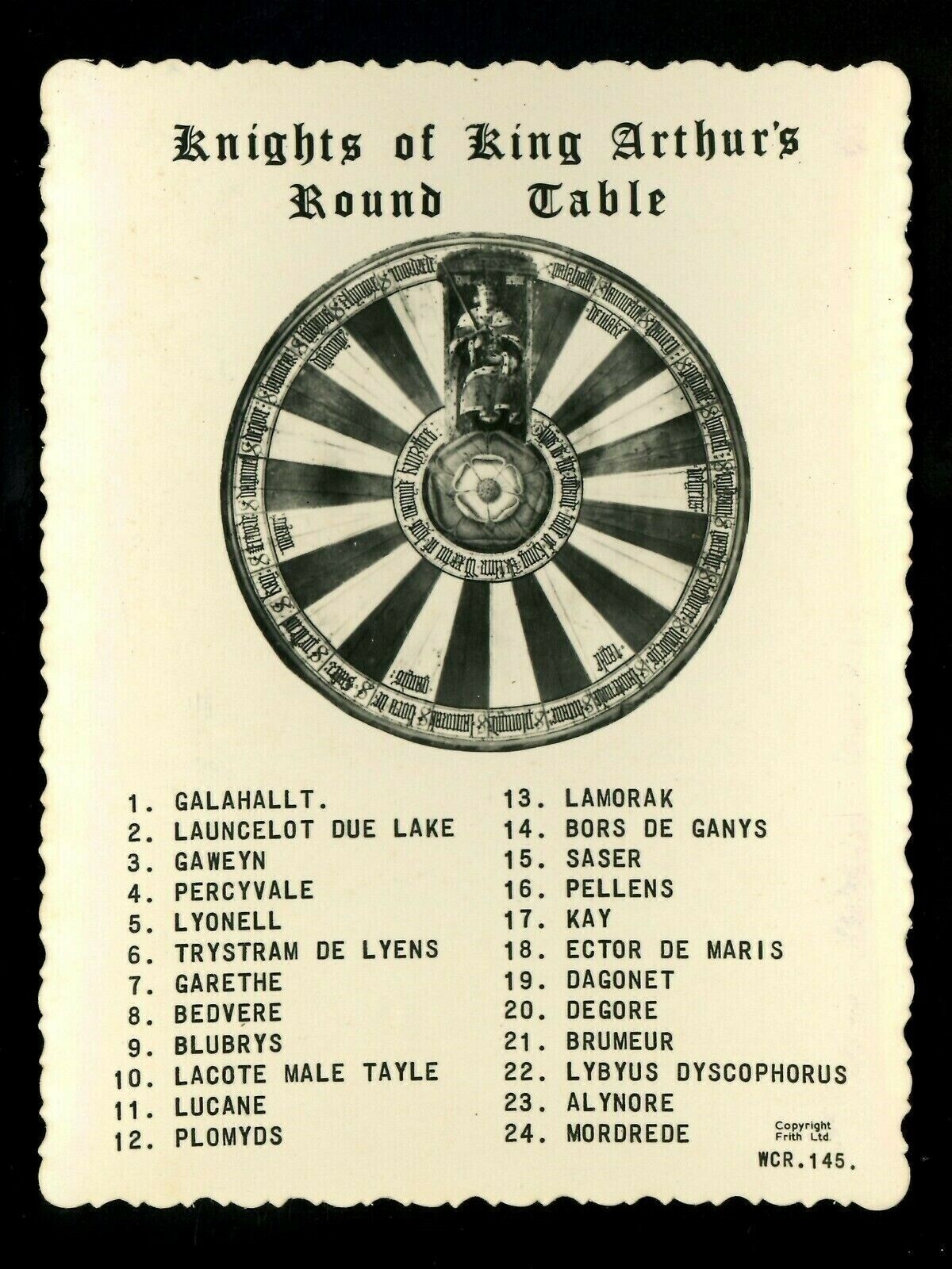 Military real photo postcard RPPC Knights in Armor King Arthur's Round ...