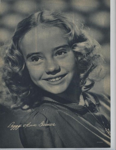 PEGGY ANN GARNER SCARCE SIGNED AS CHILD AUTOGRAPH ACADEMY AWARD DIED ...