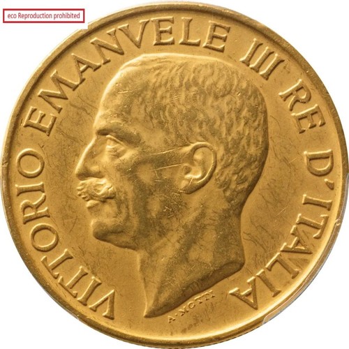 Italian Fascist Regime First Anniversary 100 Lira Gold Coin 1923 PCGS ...