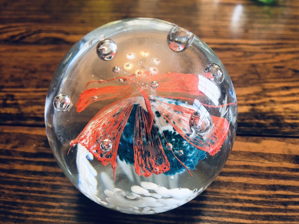 Lot Of 6 Handmade Glass Paperweights | eBay