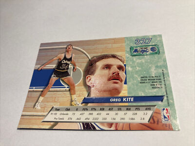 ‘92-93 Fleer Ultra Basketball Card No. 327 - Greg Kite | eBay