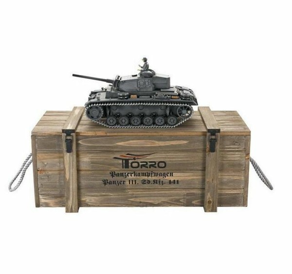 Torro 1/16 RC Tank PzKpfw III Ausf. L BB Professional Metal Edition ...