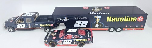 BROOKFIELD 1/24 RICKY RUDD #28 US MARINES TRIBUTE 3 PIECE SET W TRAILER ...