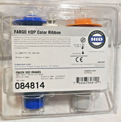 084814 Fargo HDP8500 YMCFK Color Ribbon 500 images HID CORPORATION EXP ...