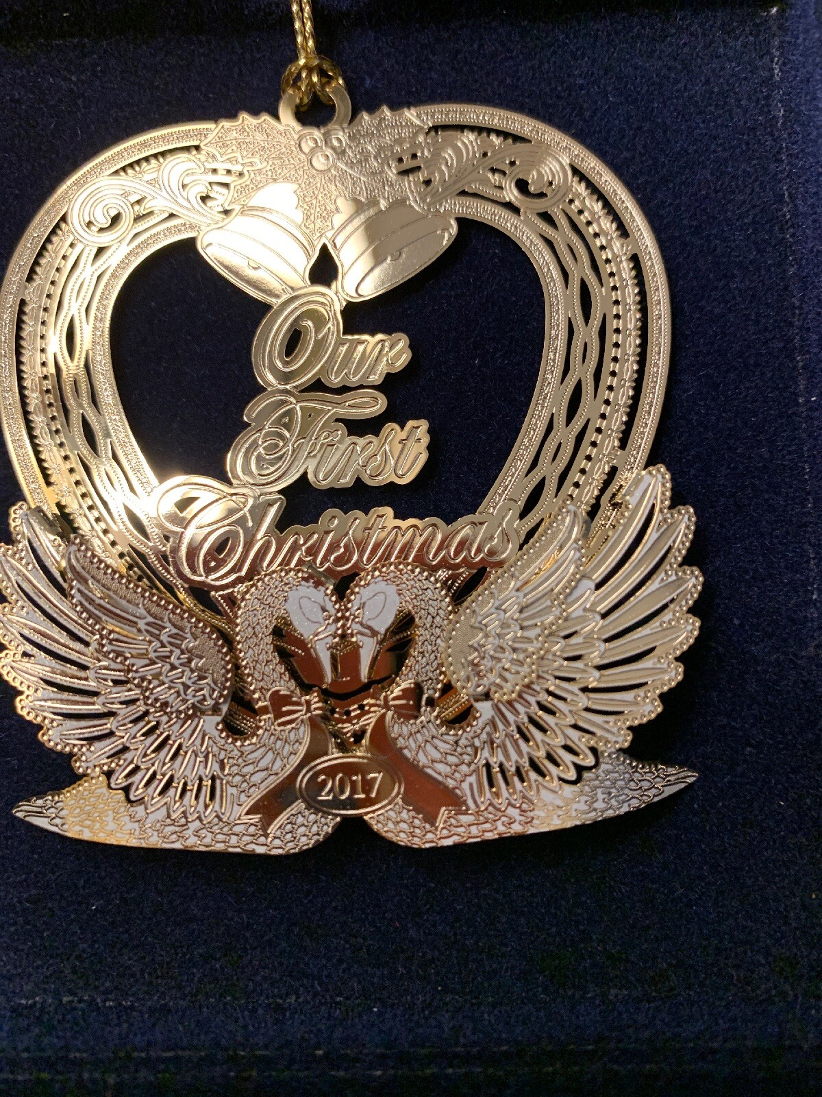 Beacon Design Brass Ornament - 2017 OUR FIRST CHRISTMAS - Heart Shaped ...