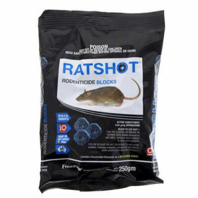 iO Ratshot Blue Rat Mouse Rodent Bait Blocks 250gm | eBay
