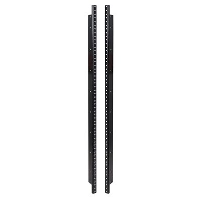 Sound Town 2-Pack 18U Steel Rack Rails, with Black Powder Coated Finish ...