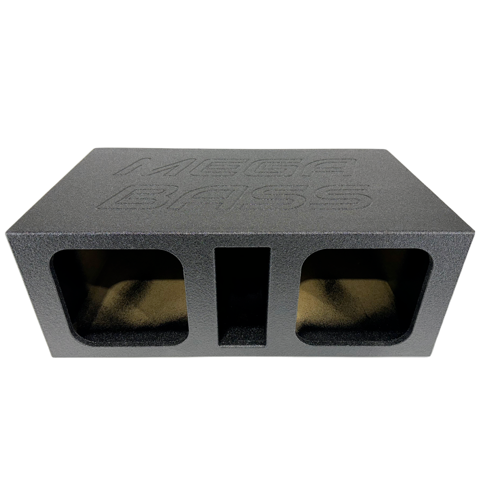 Mega Super Bass Series Enclosure Subwoofer Box Ported 2x10" SQUARE ...