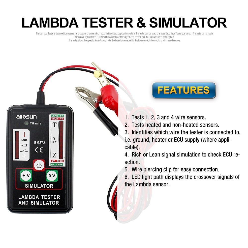 Automotive Oxygen Sensor Tester Simulator Tool Zirconia Titania ...