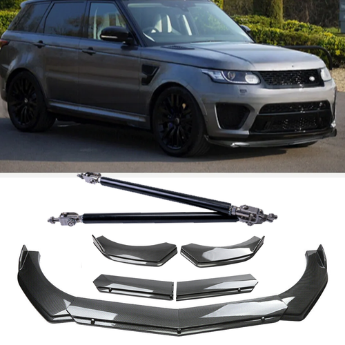 For Land Rover Range Rover Front Bumper Lip Spoiler Splitter Carbon ...