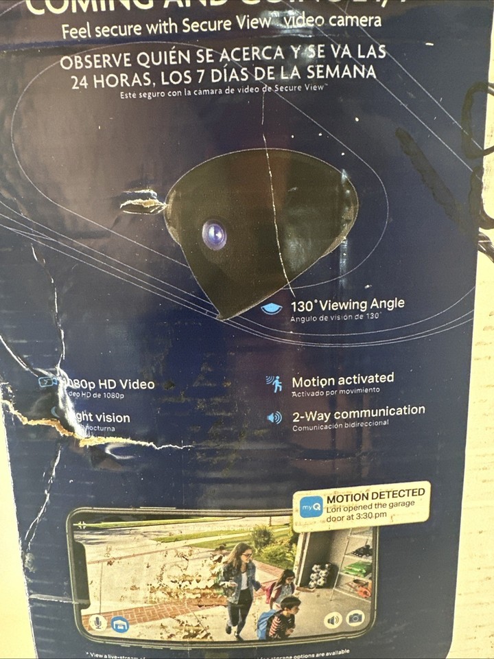 Chamberlain B6753T Video Battery Backup Integrated Camera and Garage ...