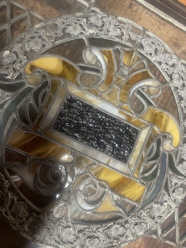 The most Ornate fillagree lead casting stained glass window | eBay