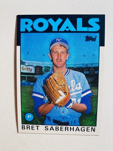1986 TOPPS #487 BRET SABERHAGEN NM-MT MLB BASEBALL CARD | eBay