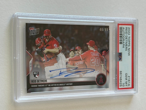 2022 Topps Now 161 Reid Detmers ROOKIE Autographed ON CARD AUTO Signed ...