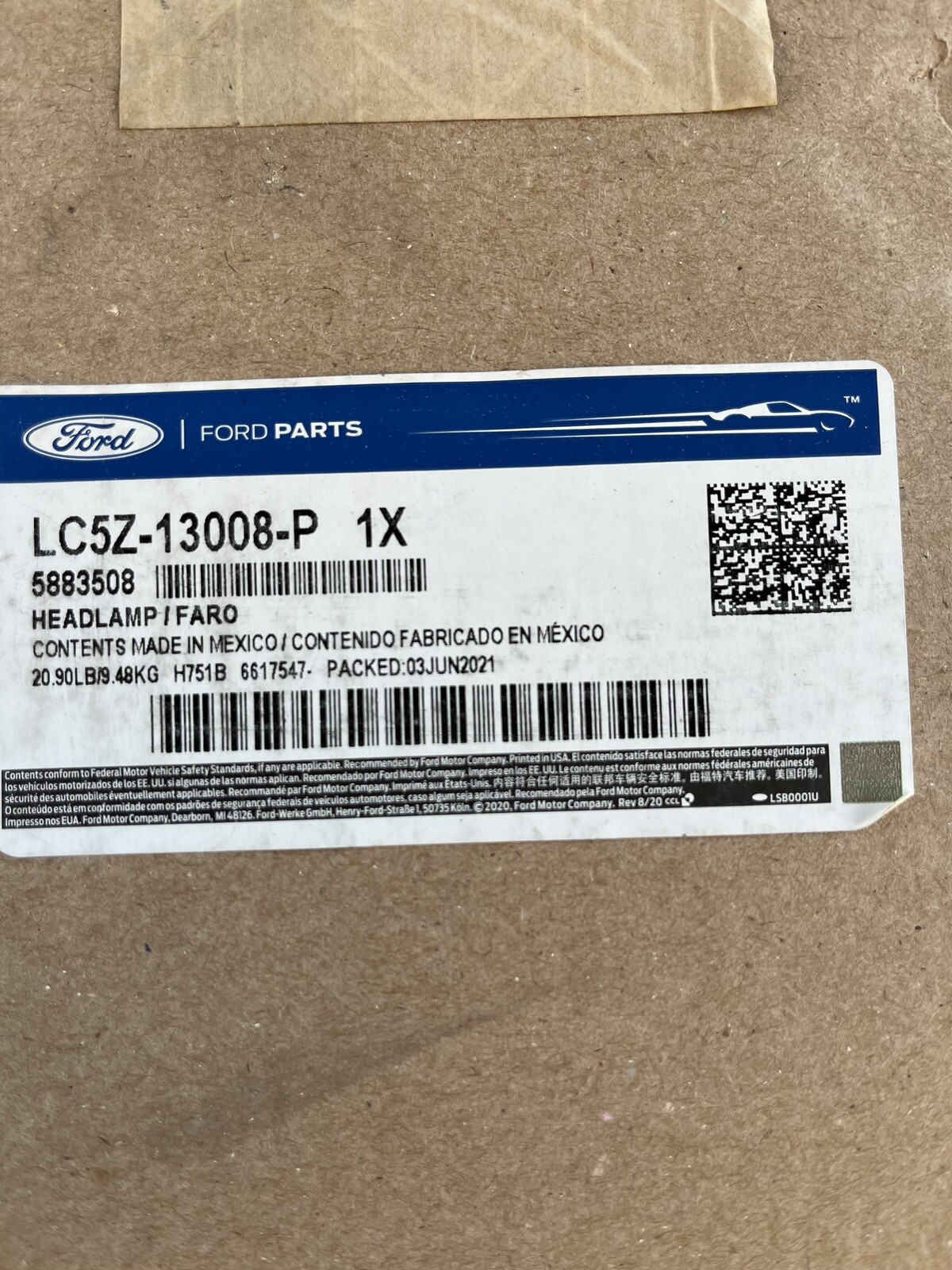Genuine Ford Lamp Assembly LC5Z-13008-P for sale online | eBay