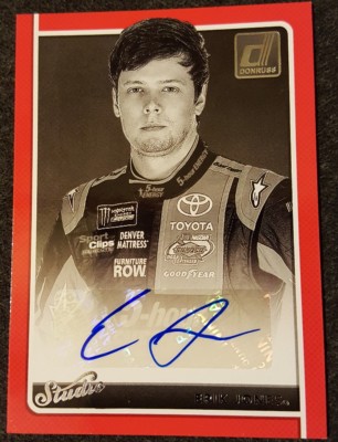 2018 DONRUSS NASCAR RACING STUDIO ERIK JONES AUTOGRAPH NRMT *PETTY ...
