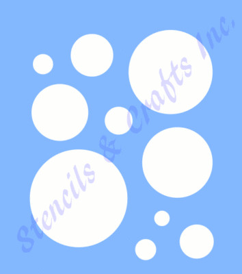 CIRCLE STENCIL CIRCLES STENCILS TEMPLATE ART ROUND BACKGROUND NEW CRAFT ...