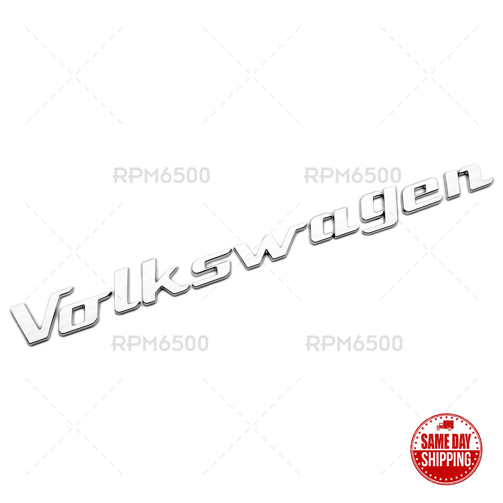Universal Chrome Rear Liftgate Badge Sport Volkswagen Letter Logo ...