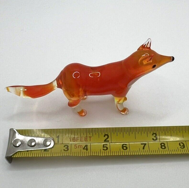 Murano Glass Handcrafted Unique Biggest Size 2 Fox Figurine, Bigger ...